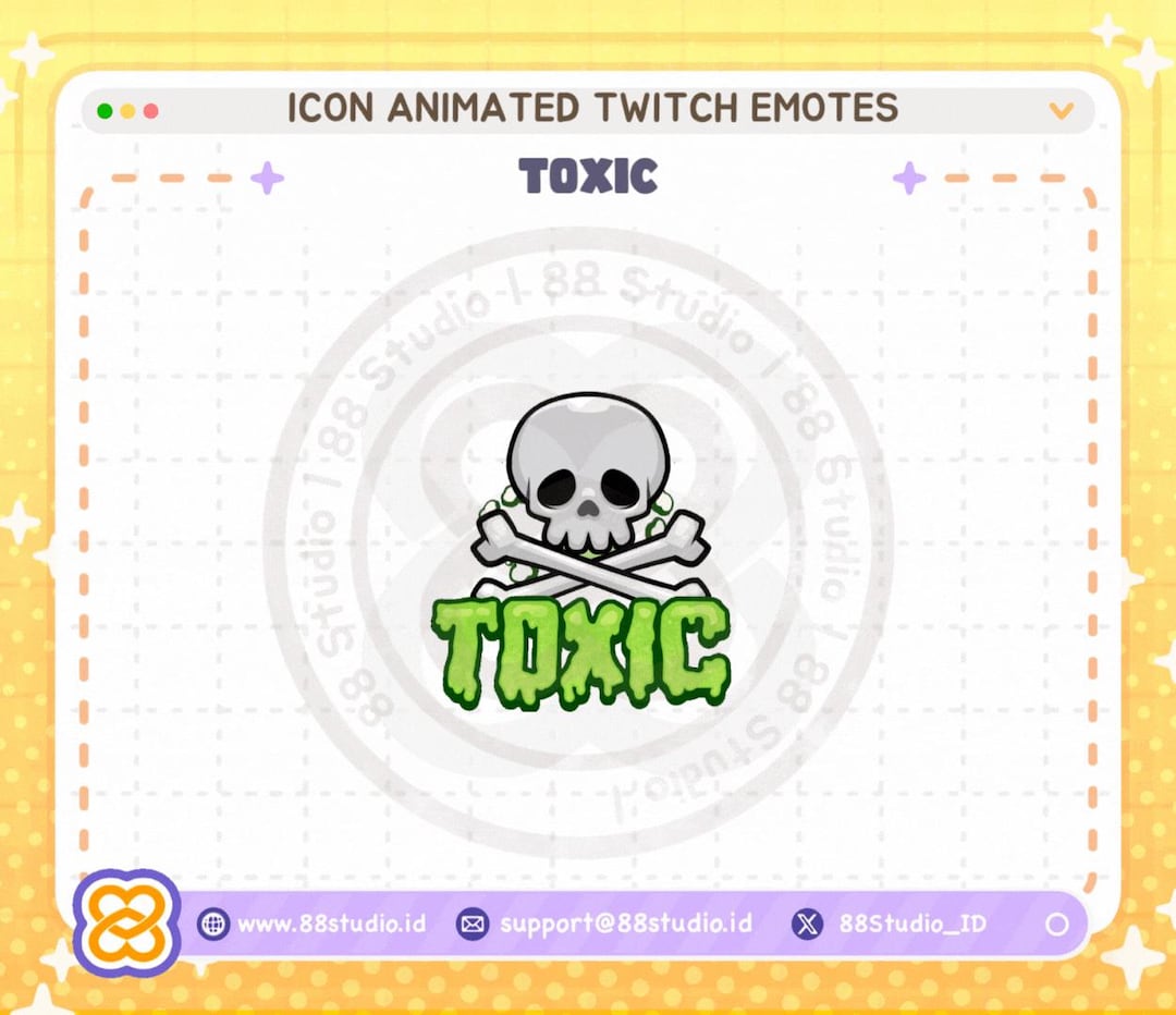 Animated Toxic Twitch Emotes, Discord Emoji, Toxic Gas Twitch Emotes ...