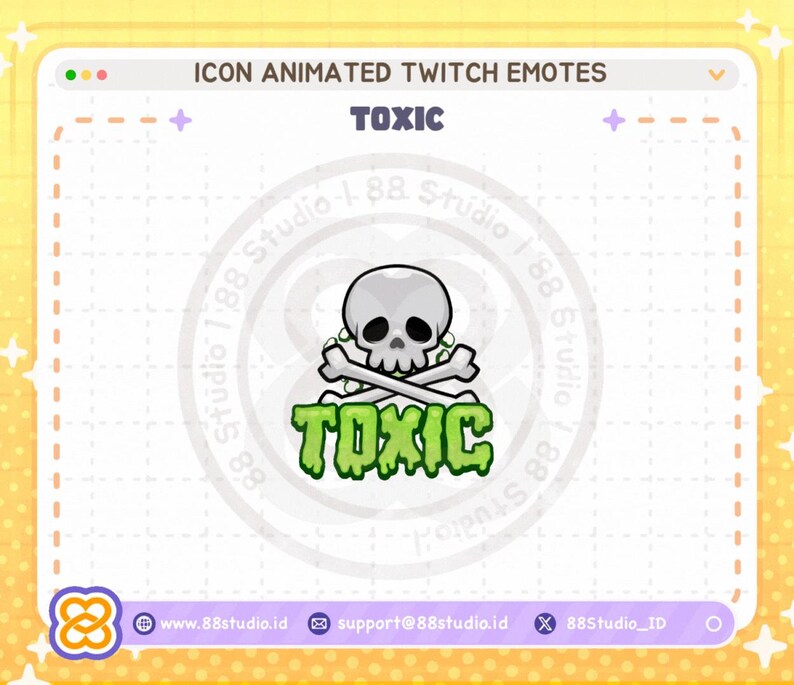 Animated Toxic Twitch Emotes, Discord Emoji, Toxic Gas Twitch Emotes ...