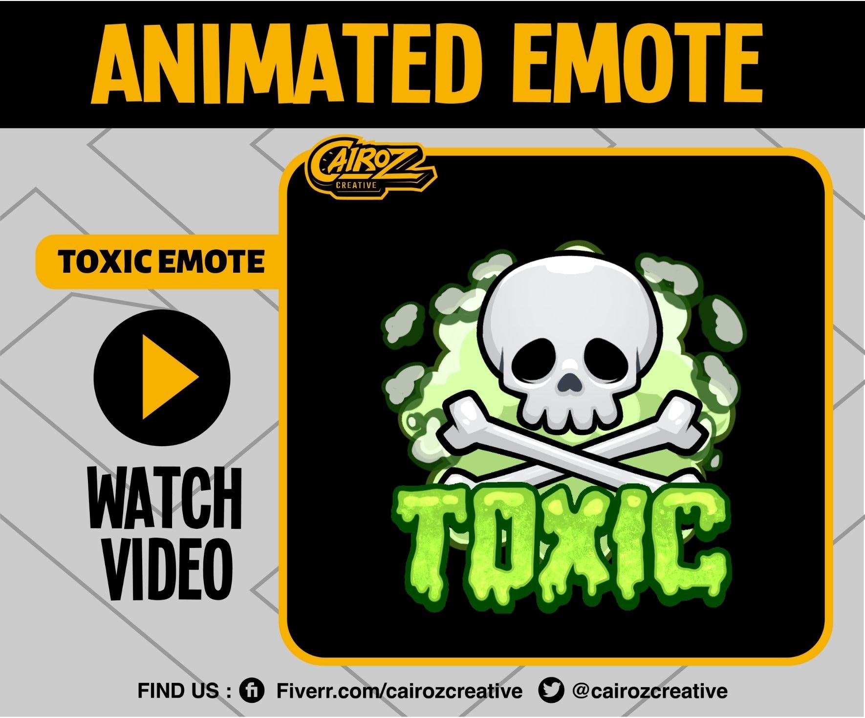 Animated Toxic Twitch Emotes, Discord Emoji, Toxic Gas Twitch Emotes ...