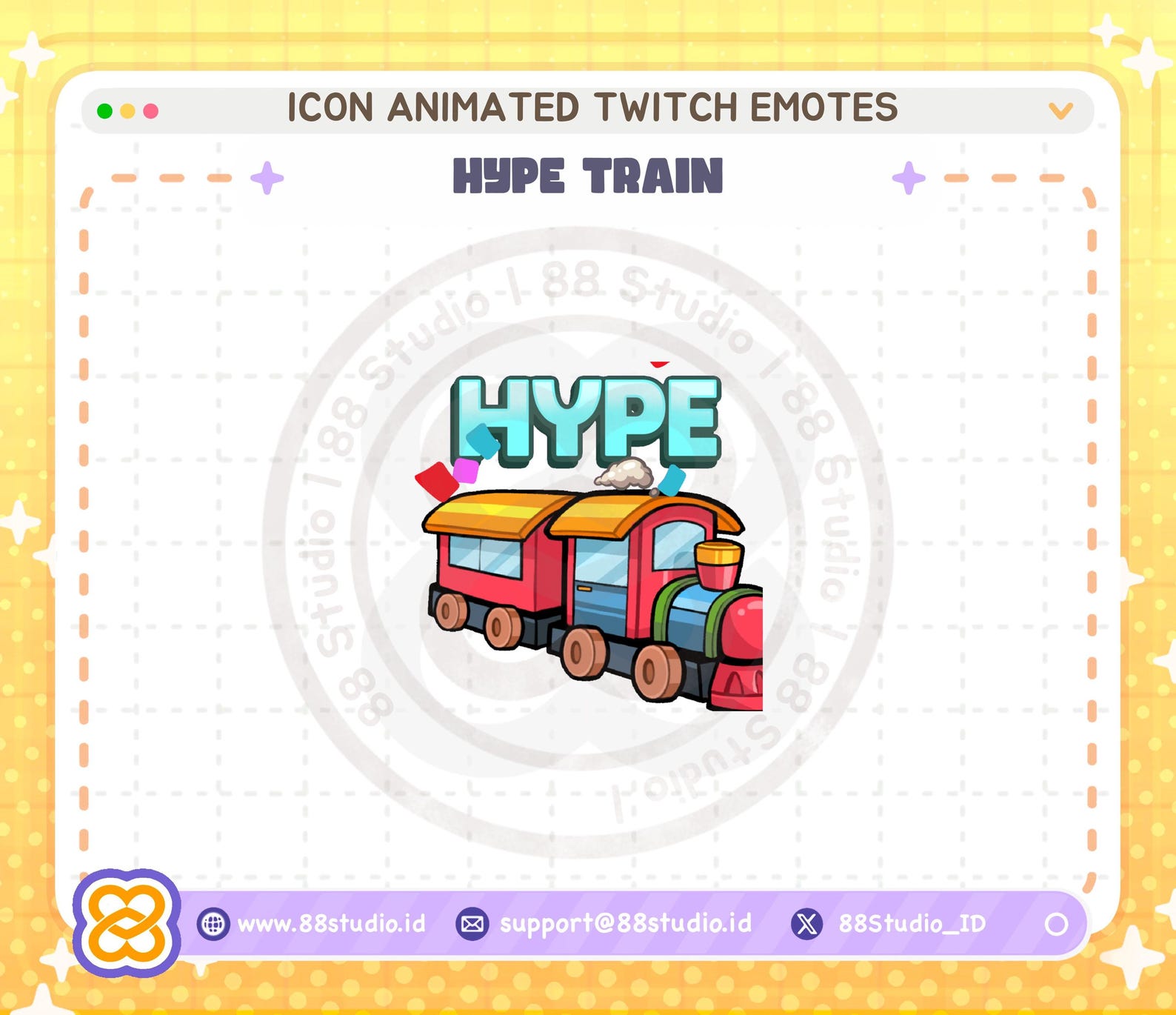 Animated Hype Train Twitch Emotes: Chibi Style (digital Download) - Etsy