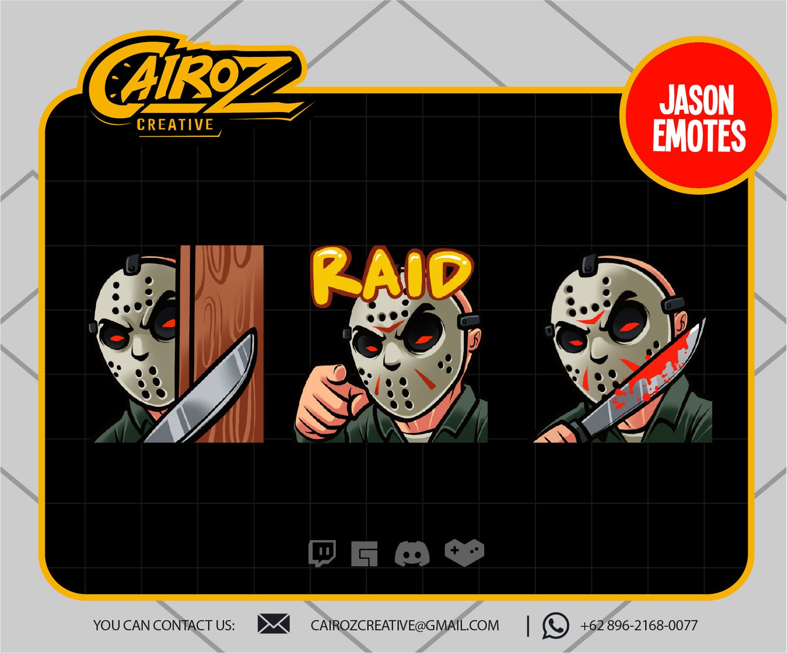 Jason Voorhees Twitch Emotes Dead by Daylight Twitch Emotes - Etsy España