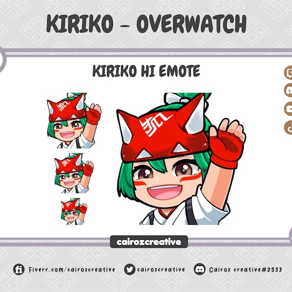Kiriko Twitch Emotes - Etsy