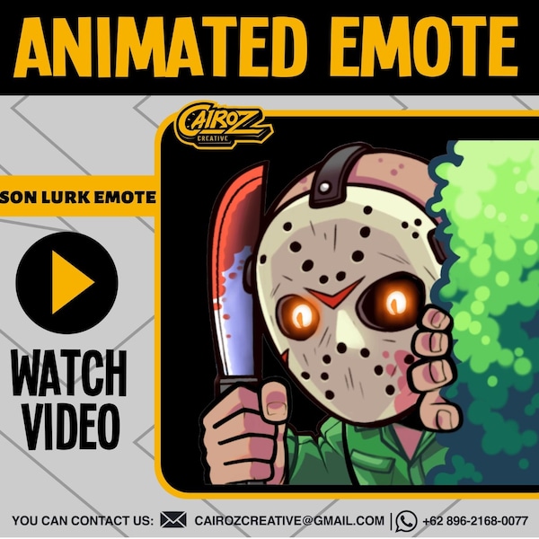 Jason Voorhees Animated Emotes - Etsy