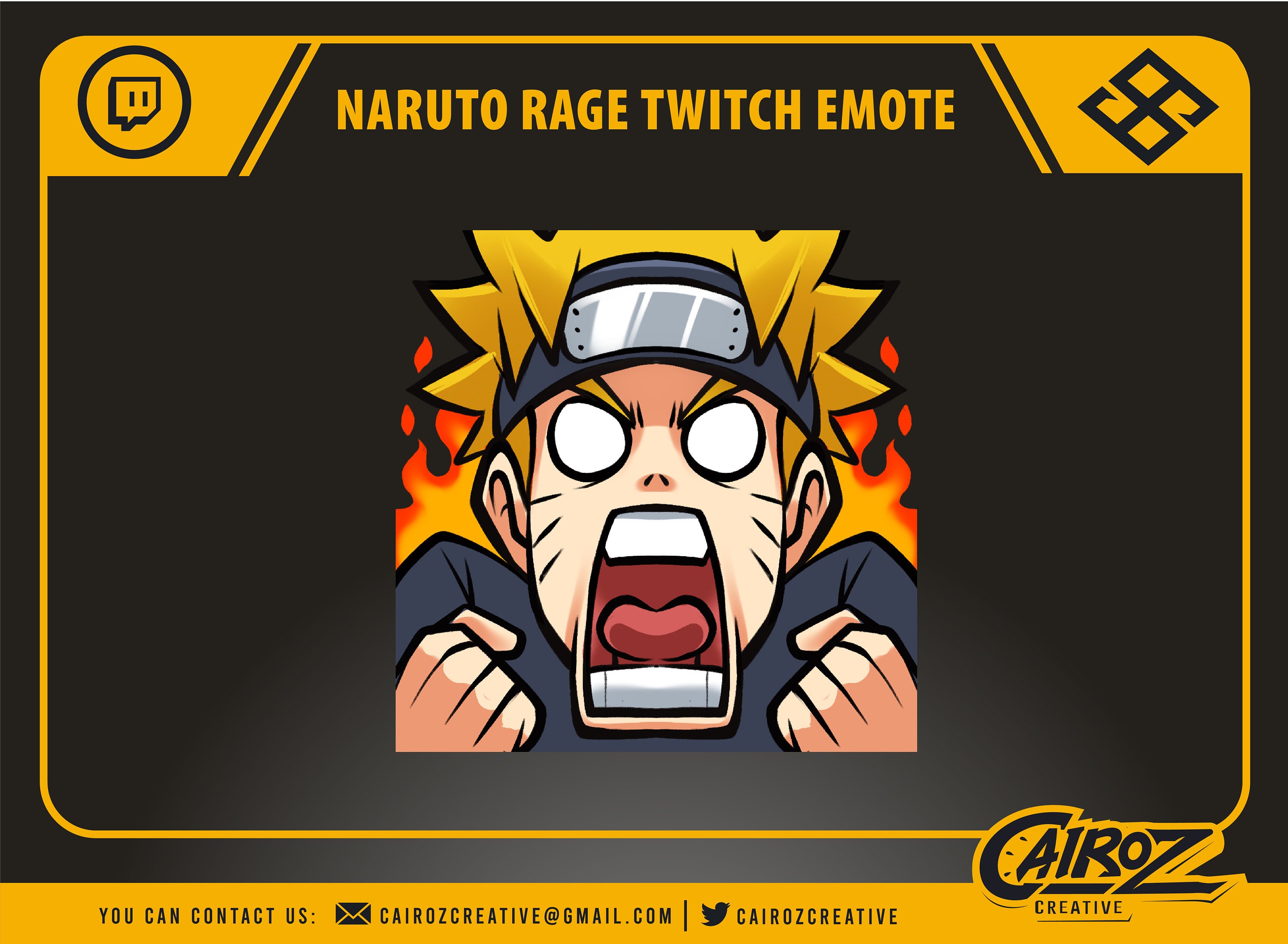 Rage Naruto Twitch Emotes Anime Twitch Emotes Kawaii Twitch | Etsy