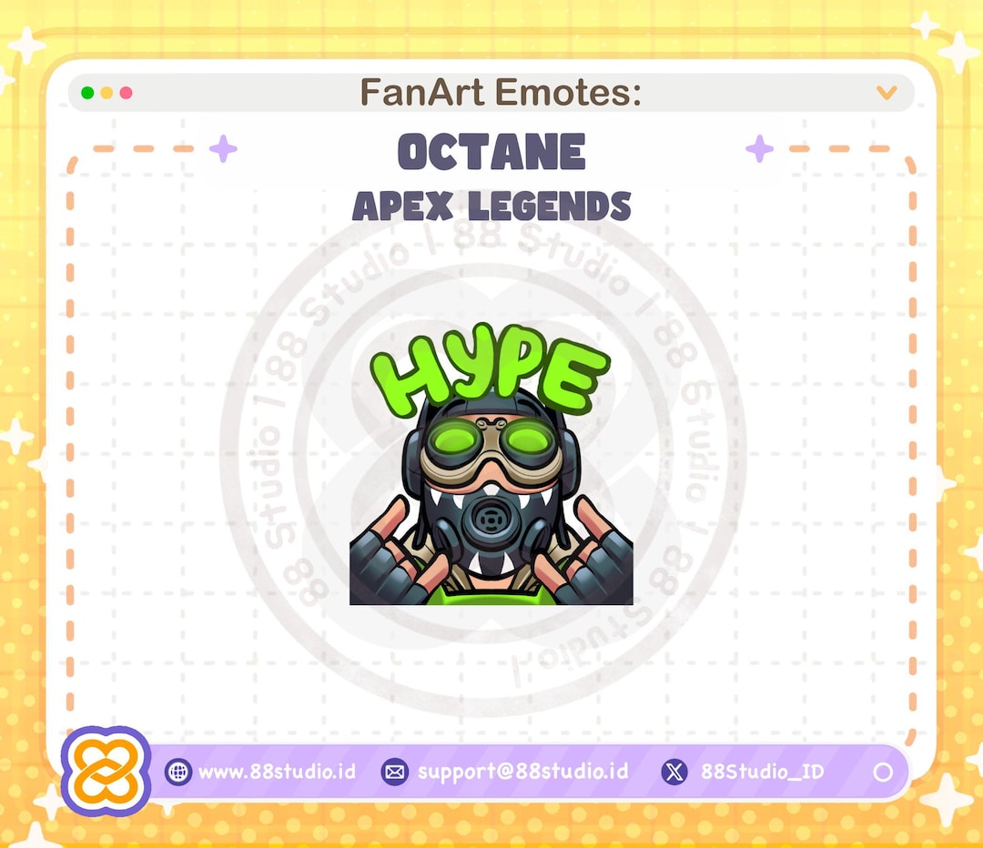 Chibi Octane Hype Emote: Apex Legends Twitch/discord (digital Download ...