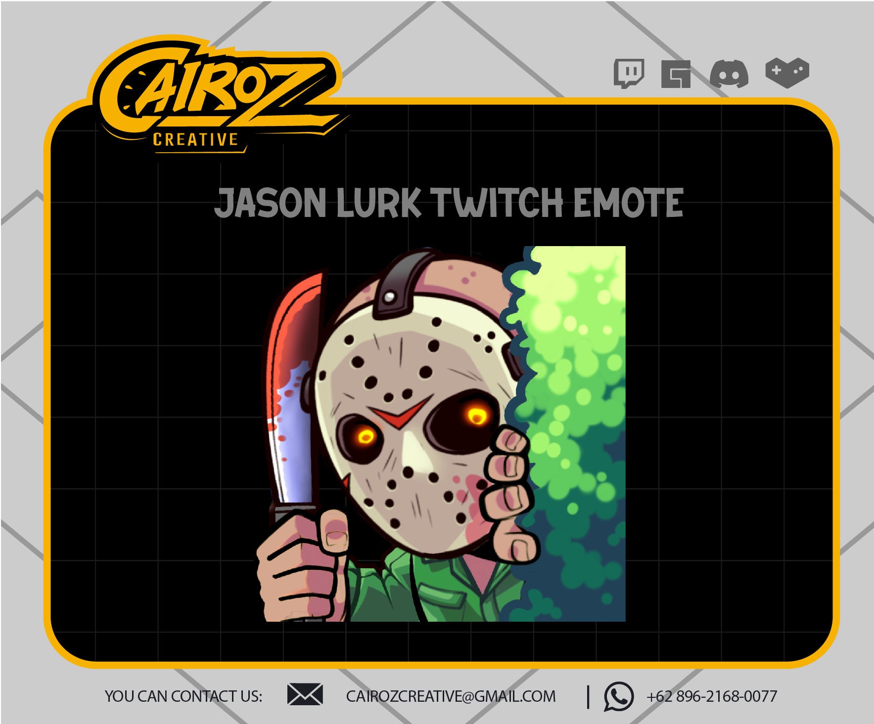 Jason Voorhees Lurk Twitch Emotes Horror Twitch Emotes - Etsy UK