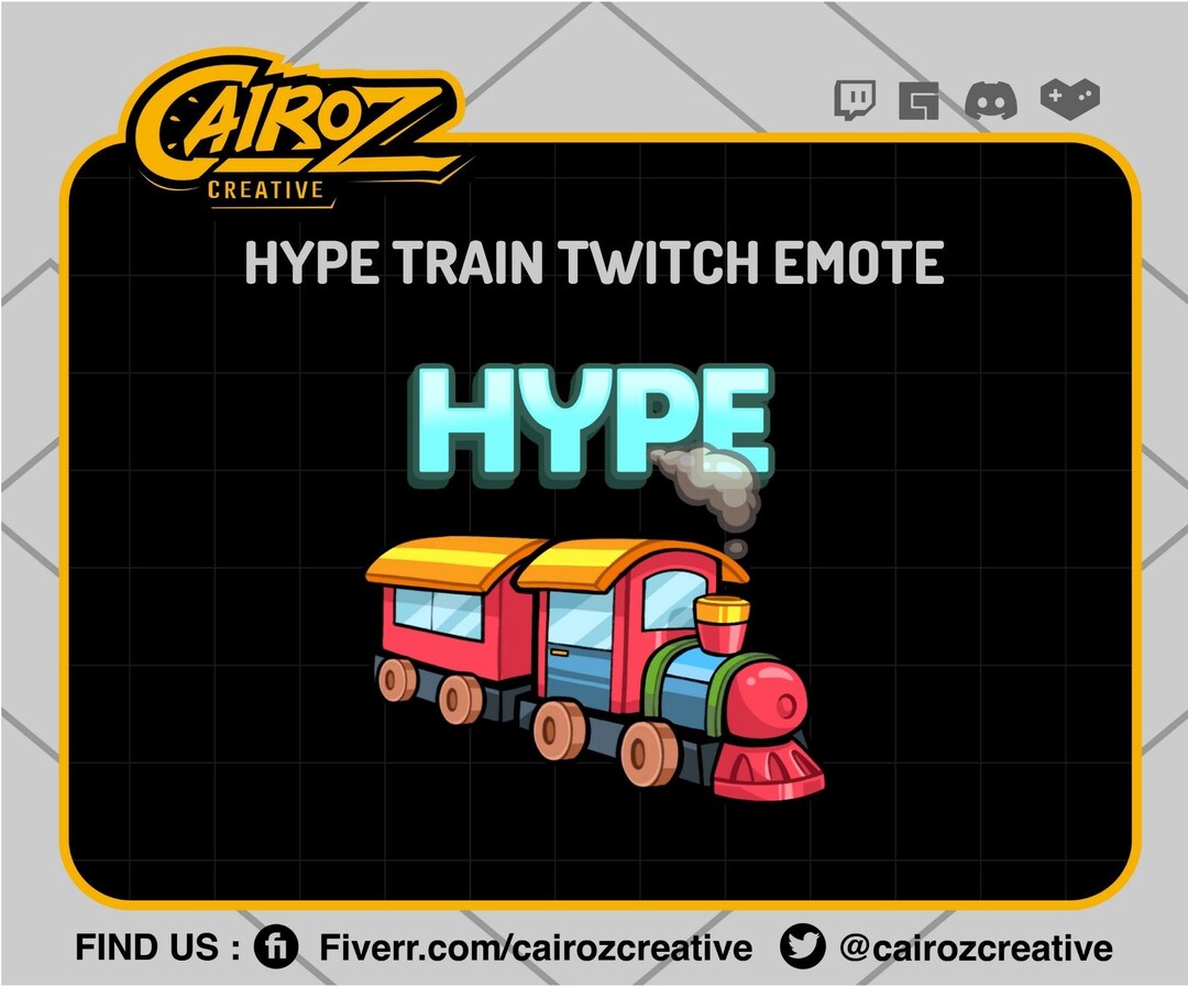 Hype Train Twitch Emotes Discord Emoji Sub Hype Twitch - Etsy