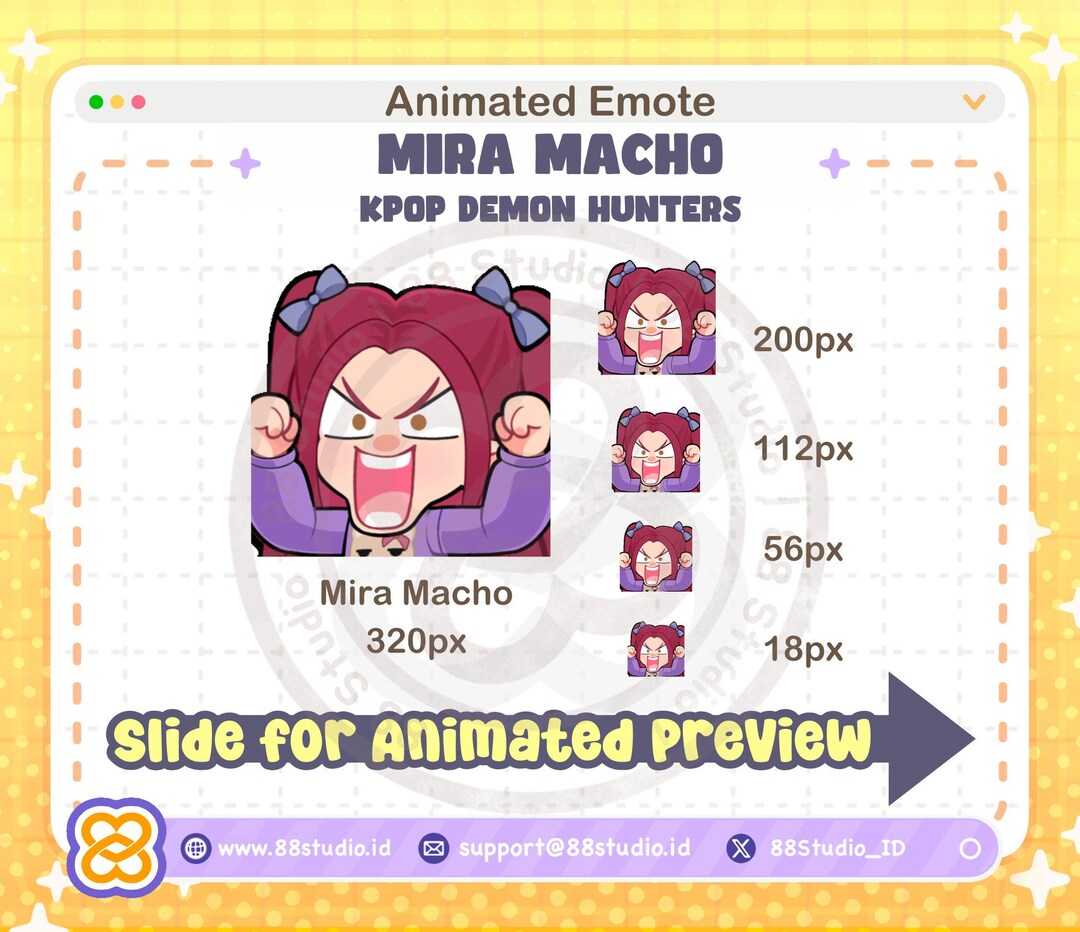Mira Huntrix Macho Meme Kpop Demon Hunters Fanart Animated Emote - Etsy