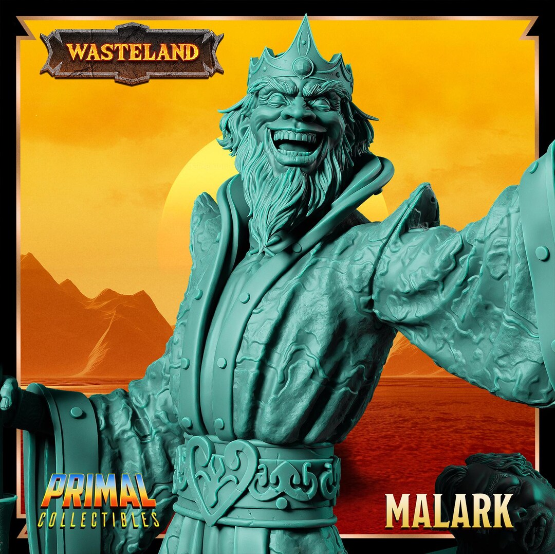 Malark (sorcerer King)-wasteland-primal Collectibles-3d Printed Resin ...