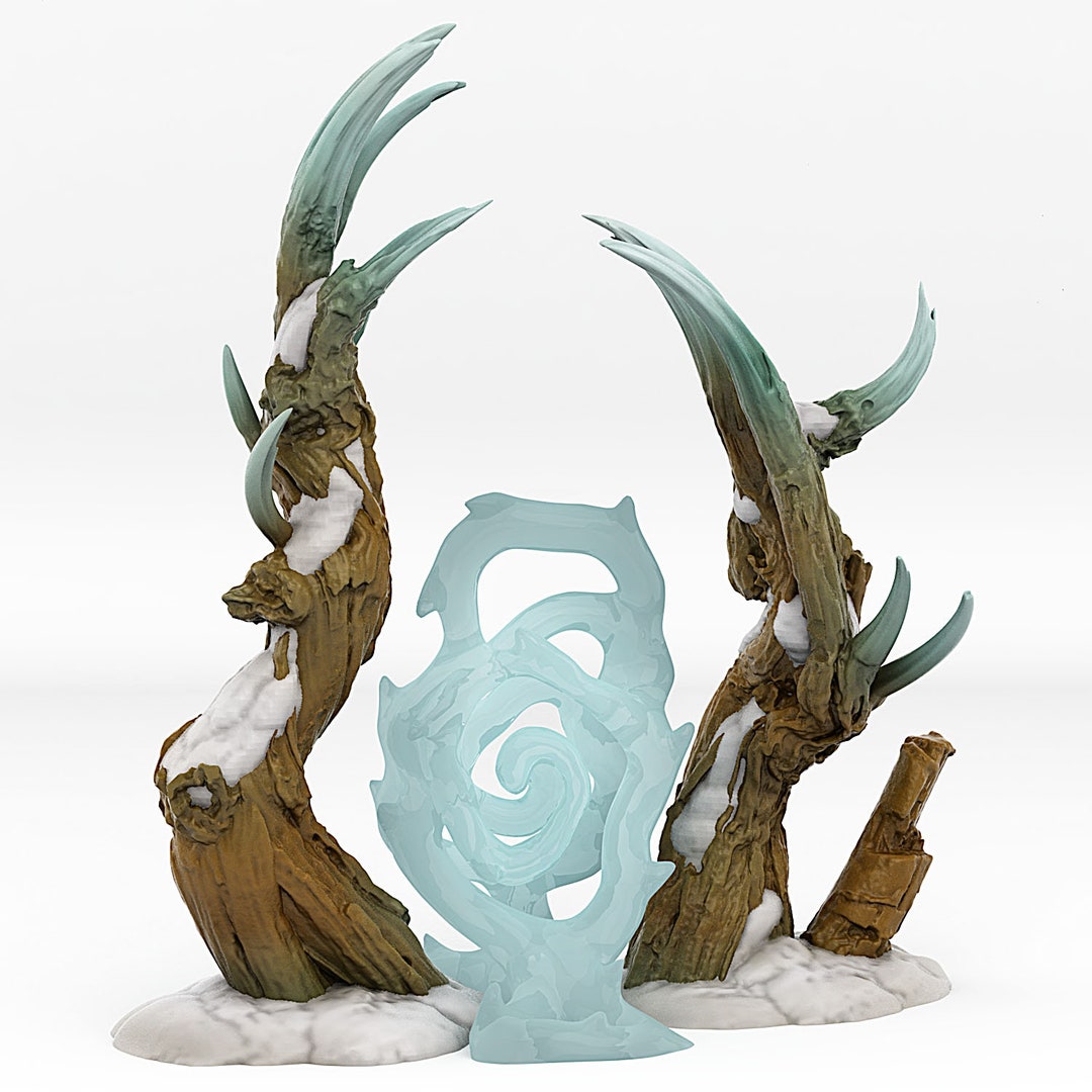 Magic Winter Forest Portal-fantastic Portals and Effects-3d Printed ...