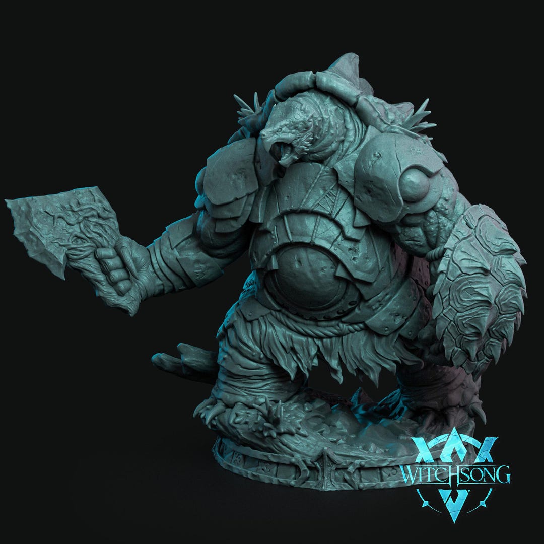 Torus-the River God-witchsong Miniatures-3d Printed Resin Tabletop Rpg ...