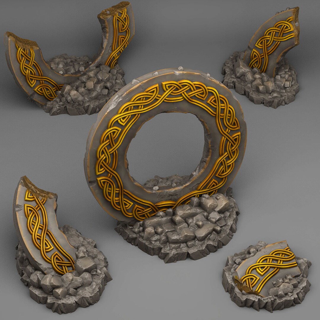 Magic Dwarf Ruins-fantastic Plants and Rocks-3d Printed Resin Rpg ...