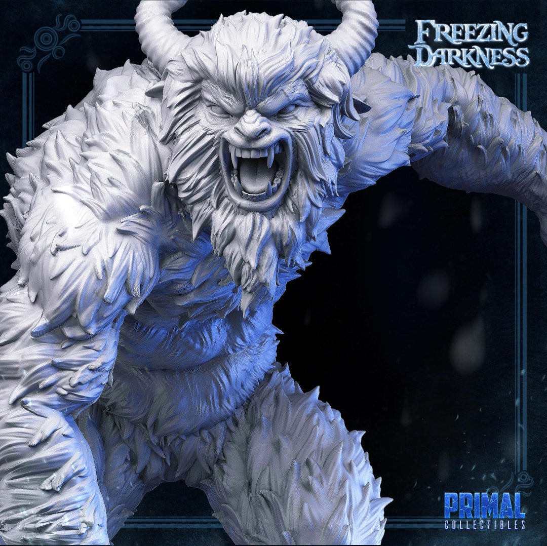 Yeti-masters of Dungeons Quest-freezing Darkness-primal Collectibles-3d ...