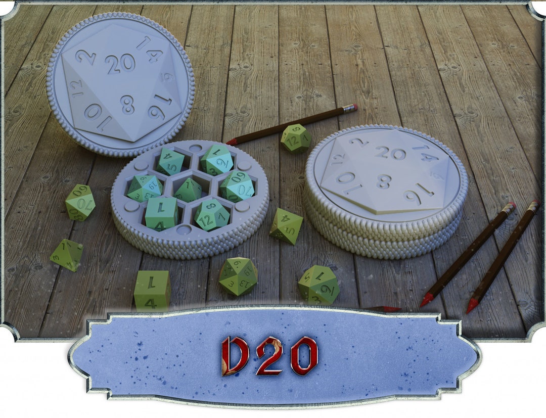Custom Themed Dice Storage Cases/holders-3d Printed Resin Rpg/tabletop ...