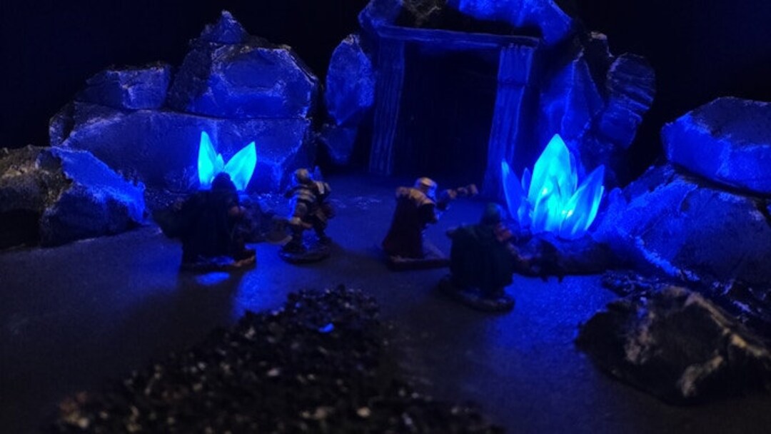 Crystal Mine Ore-moonshine Miniatures-3d Printed Resin Tabletop Rpg ...