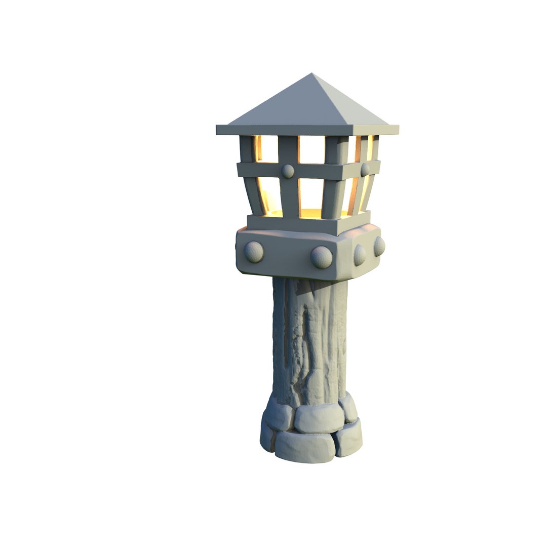 Lamp Post-moonshine Miniatures-3d Printed Resin Tabletop Rpg/dungeons ...