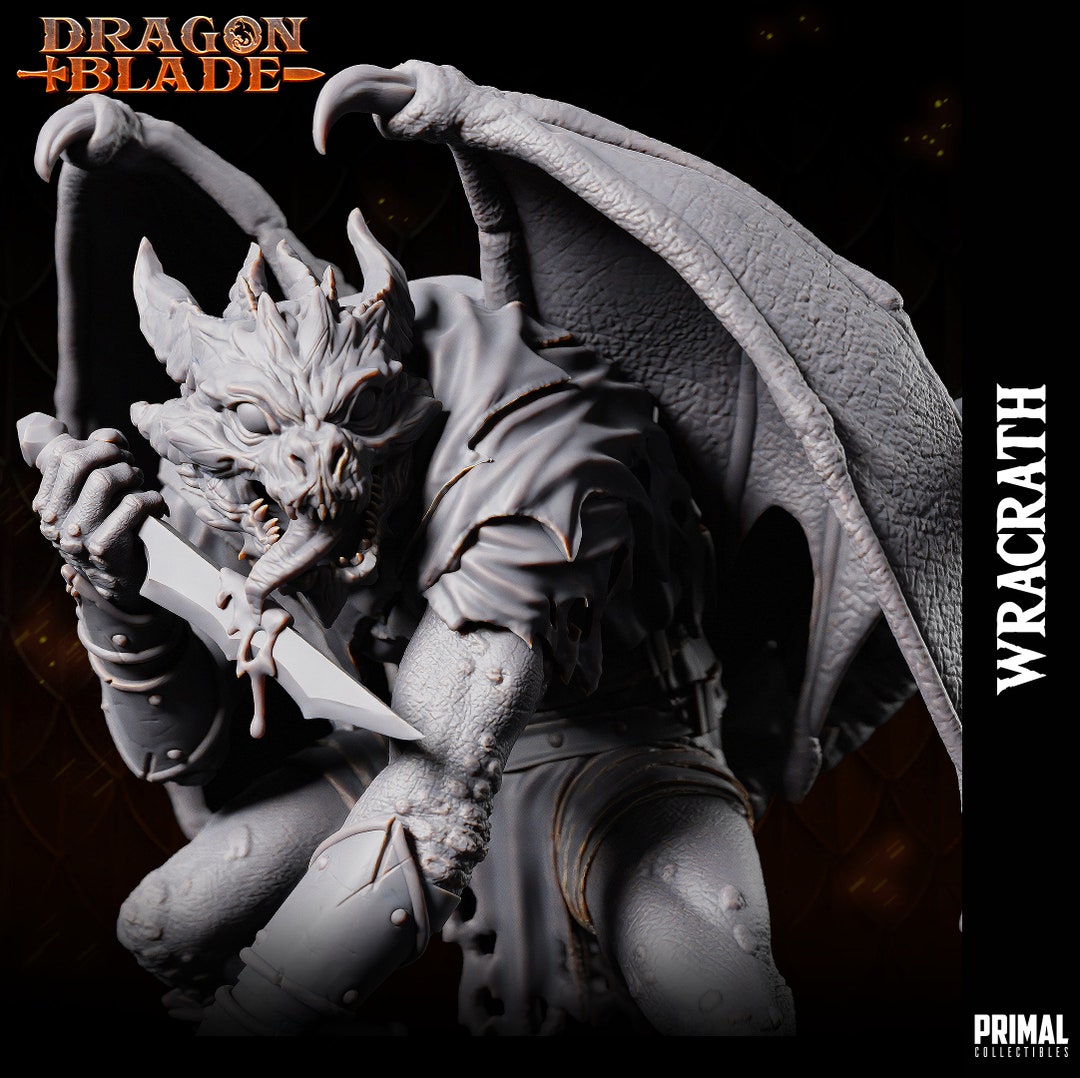 Wracrath (kapak)-dragonblade-primal Collectibles-3d Printed Resin Rpg ...