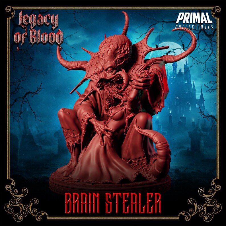 Brain Stealer (mind Flayer)-legacy of Blood-primal Collectibles-3d ...