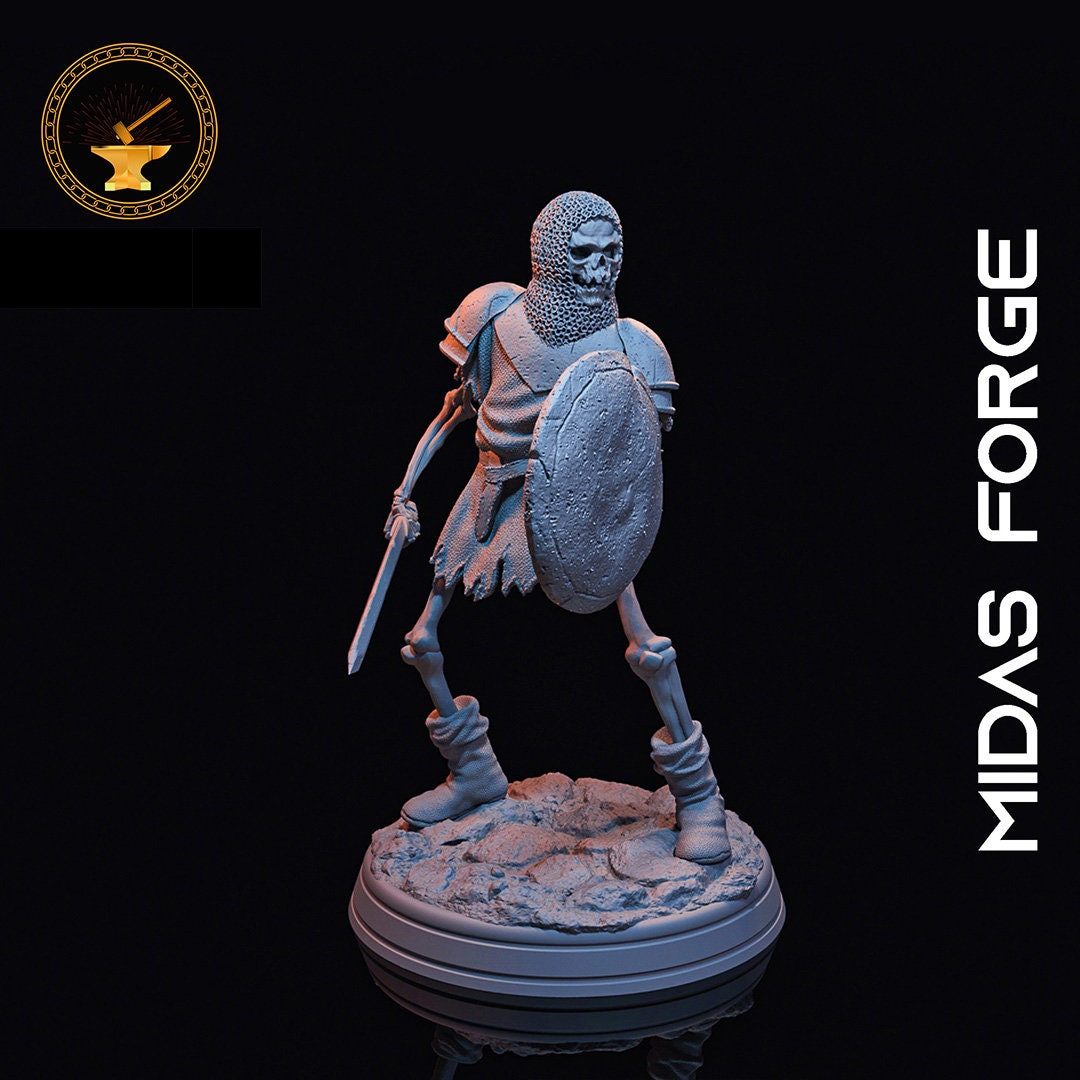 Skeleton Warriors-midas Forge-3d Printed Resin Tabletop - Etsy