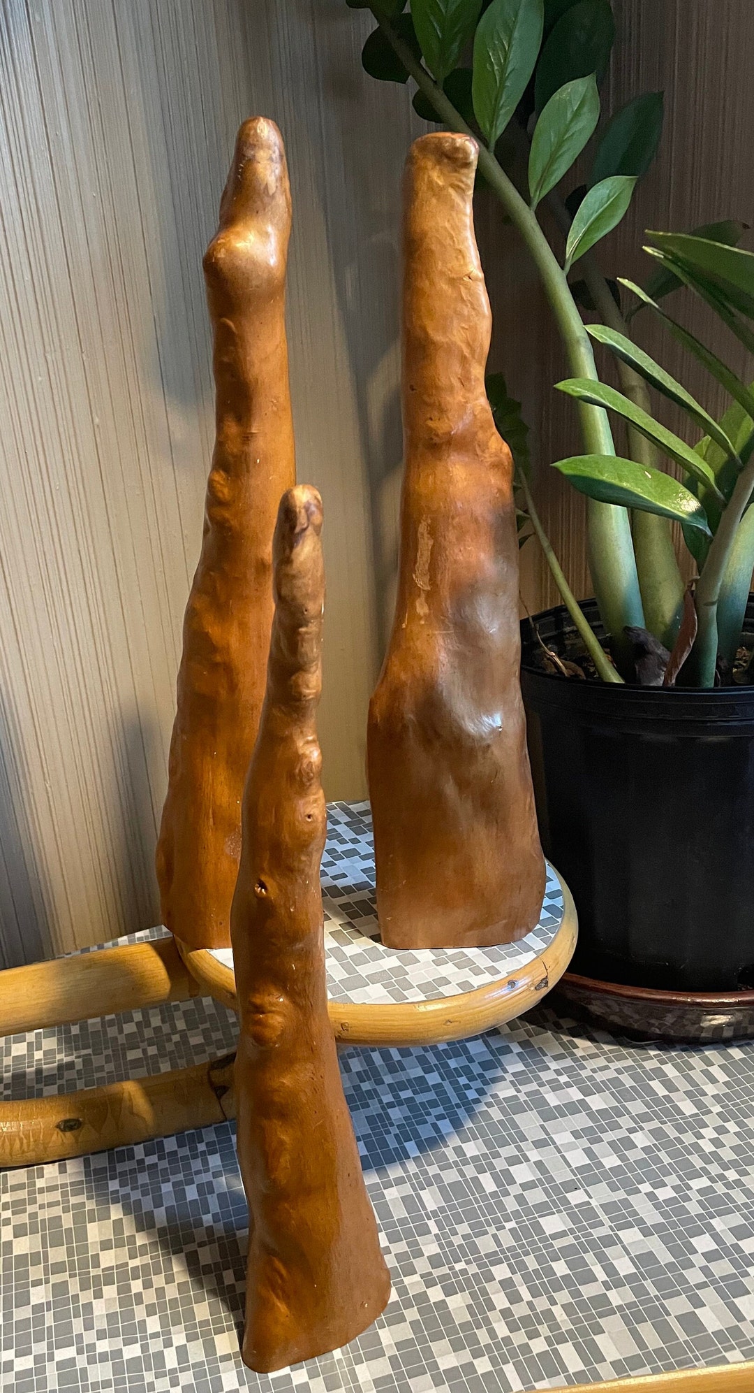 MCM Cypress Knees Decor Art Project Set of Three Wood Swamp Marshlands ...