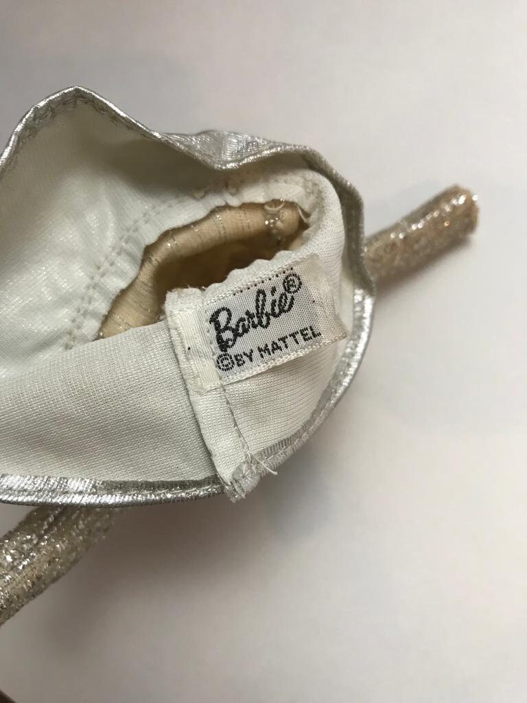 Vintage Barbie Silver Metallic Minidress With Long Sleeves by Mattel - Etsy