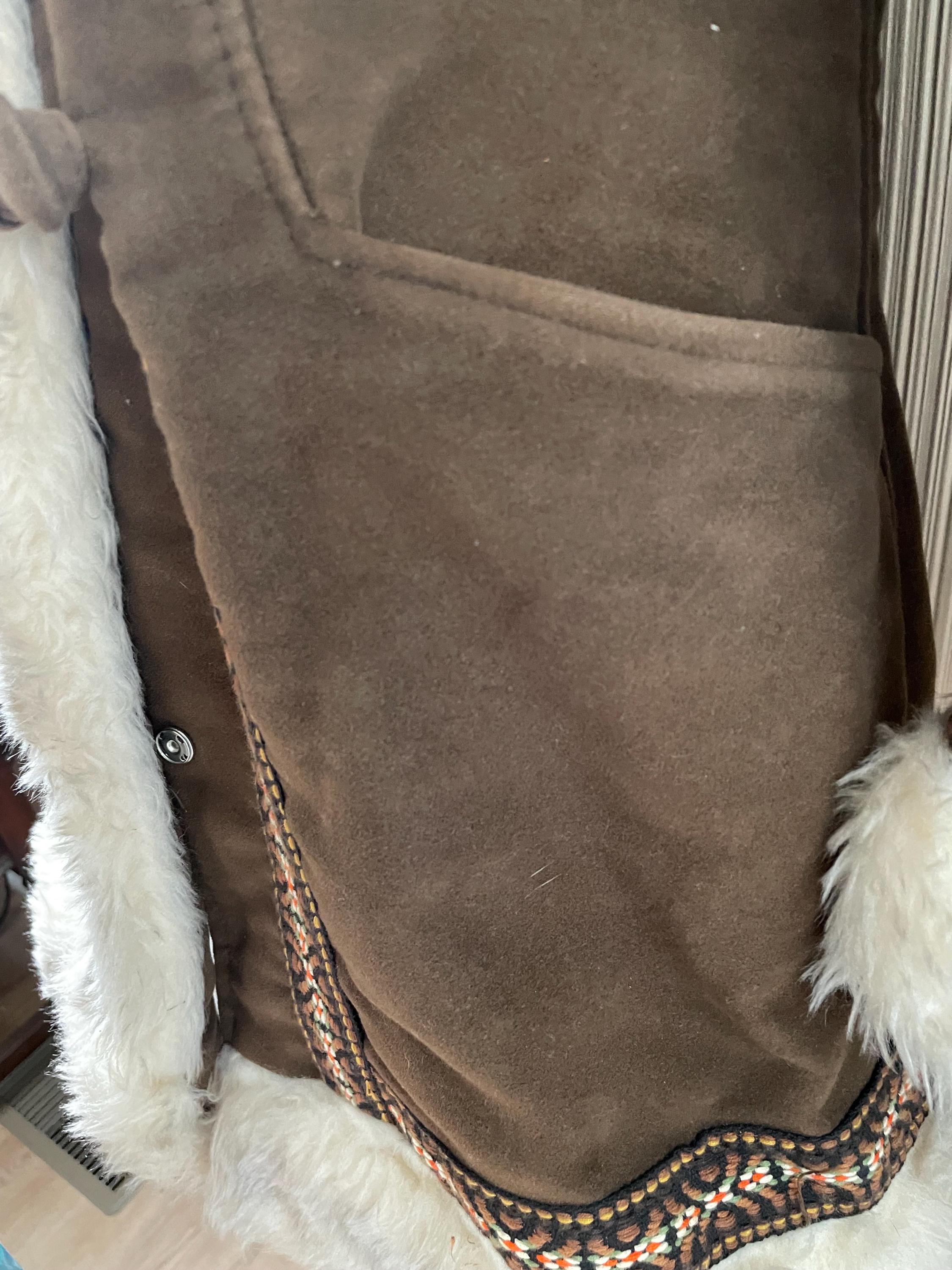 Vintage 60/70s "ilgwu" Women’s Winter Coat Faux Fur Trim and Brown ...