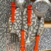 German Kitchen Utensil Set Orange Retro Hostess Decor SOLINGEN De Luxe ...