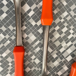 German Kitchen Utensil Set Orange Retro Hostess Decor SOLINGEN De Luxe ...