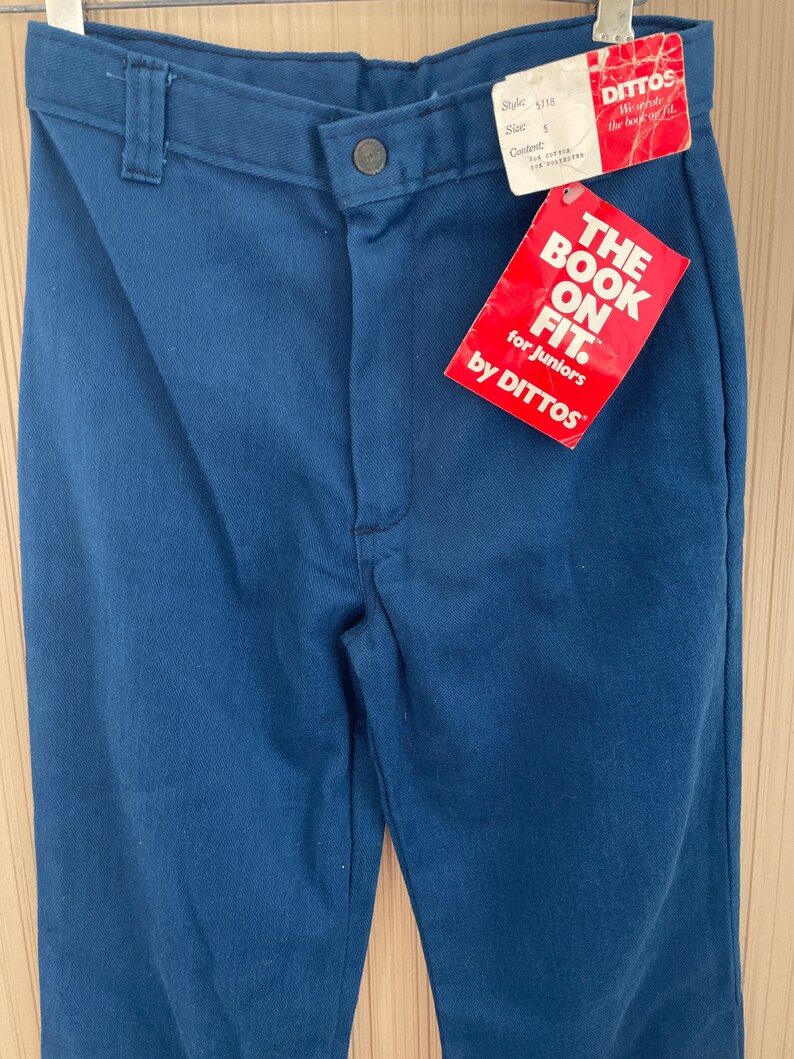 70s Dittos Bell Bottoms, Embroidered Pocket Pants (size 5) - Etsy