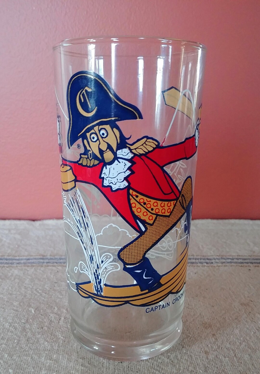 Vintage 1977 Mcdonalds Captain Crook Glass - Action Series - Etsy