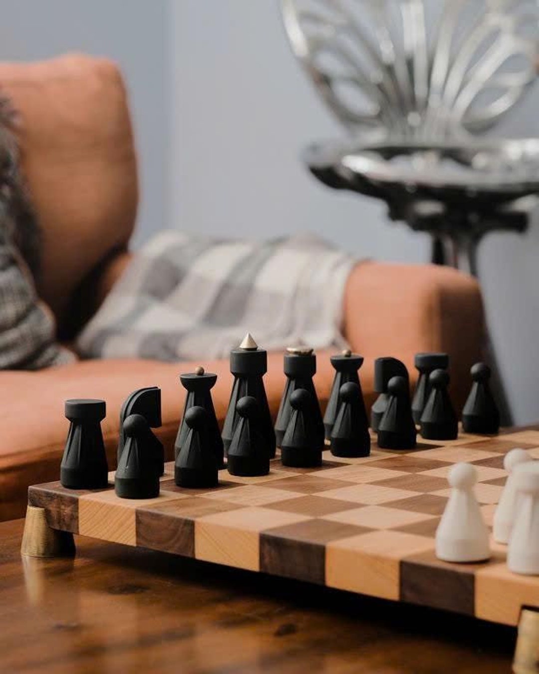 Luxury Chess Set, Regal Chess Set, Walnut-beechwood Chess Board ...