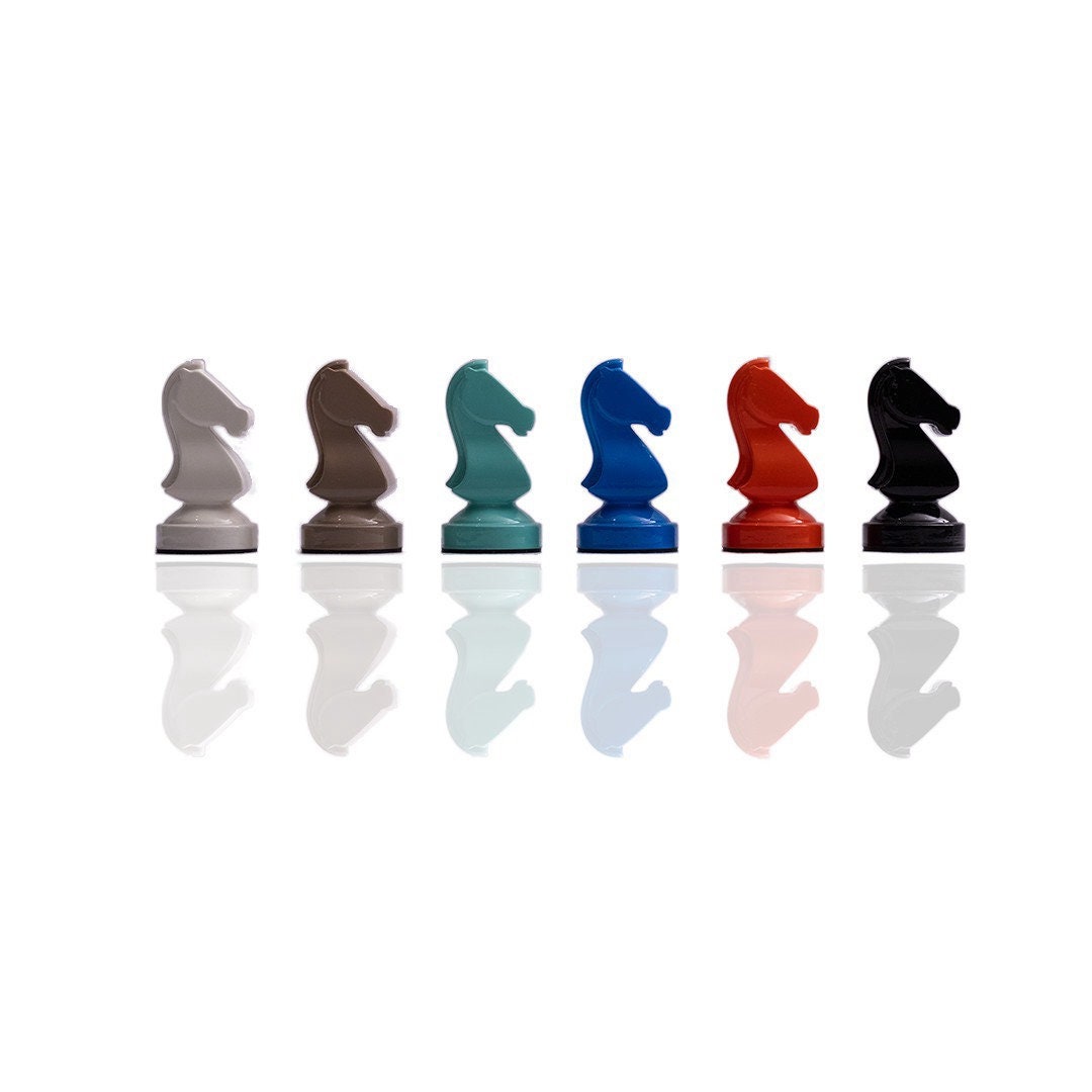 Colorful Chess Pieces, Large Chess Pieces, King Size 3.6", Resin Chess ...