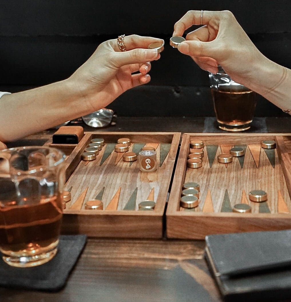 Premium Handcrafted Leather & Wood Backgammon - Etsy