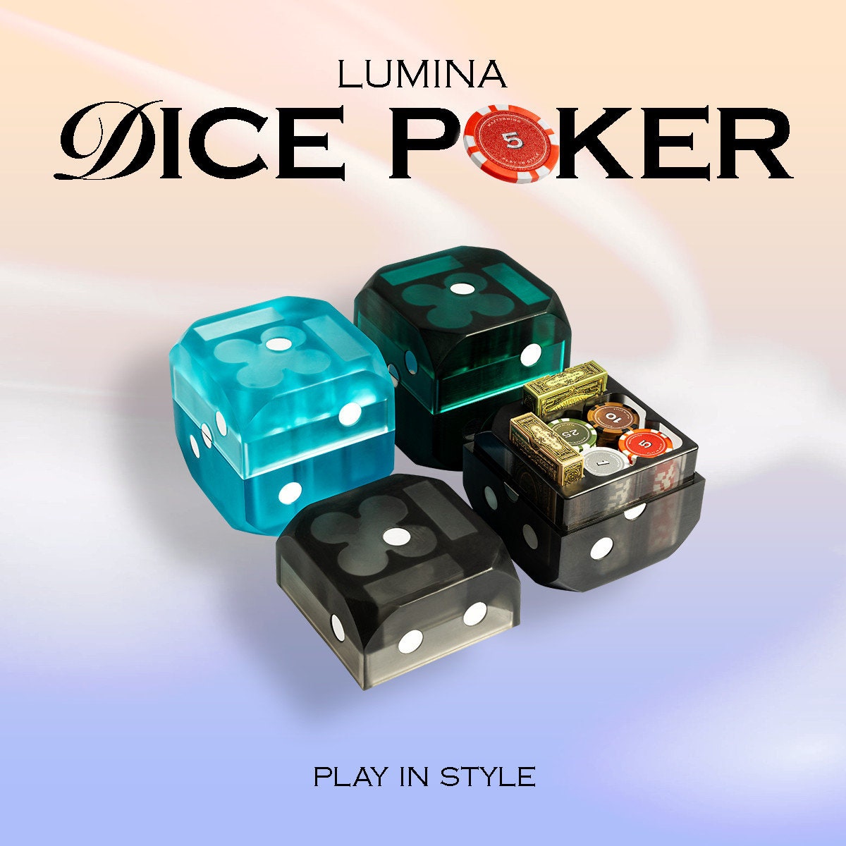 Dice Pokerchip Set, 100pieces Poker Chip, Poker Chip Set, Poker Chip ...