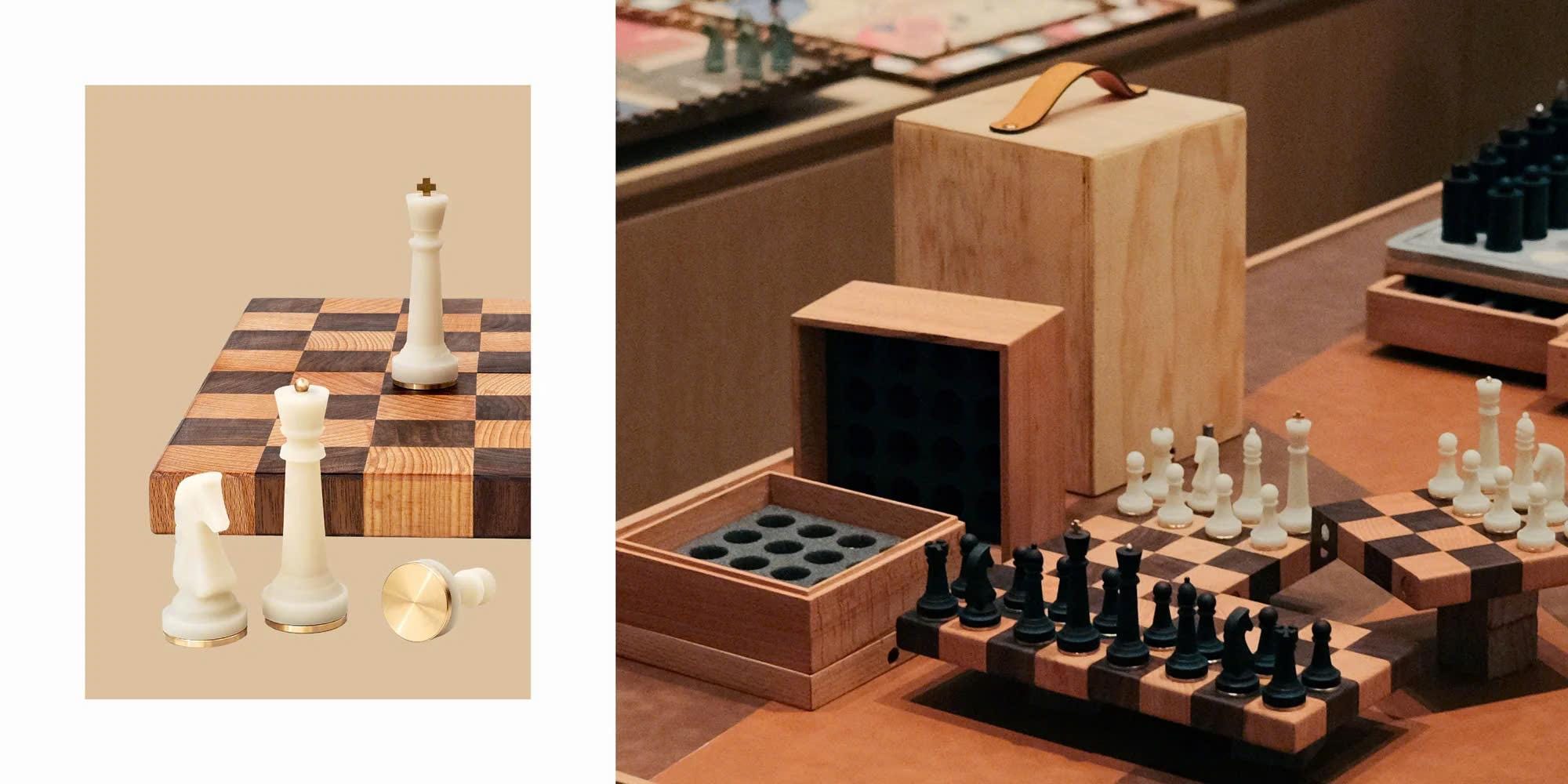 Nomad - the Portable Chess Set, 10inch Chess Set, Unique Chess, Resin ...