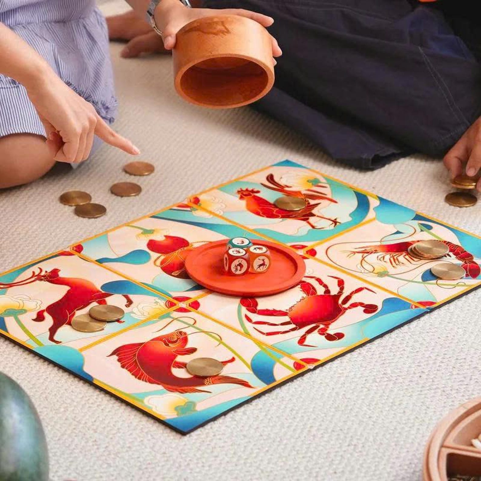 Traditional Bau Cua Vietnamese Board Game – Hoo Hey Hoo for TET & Lunar ...