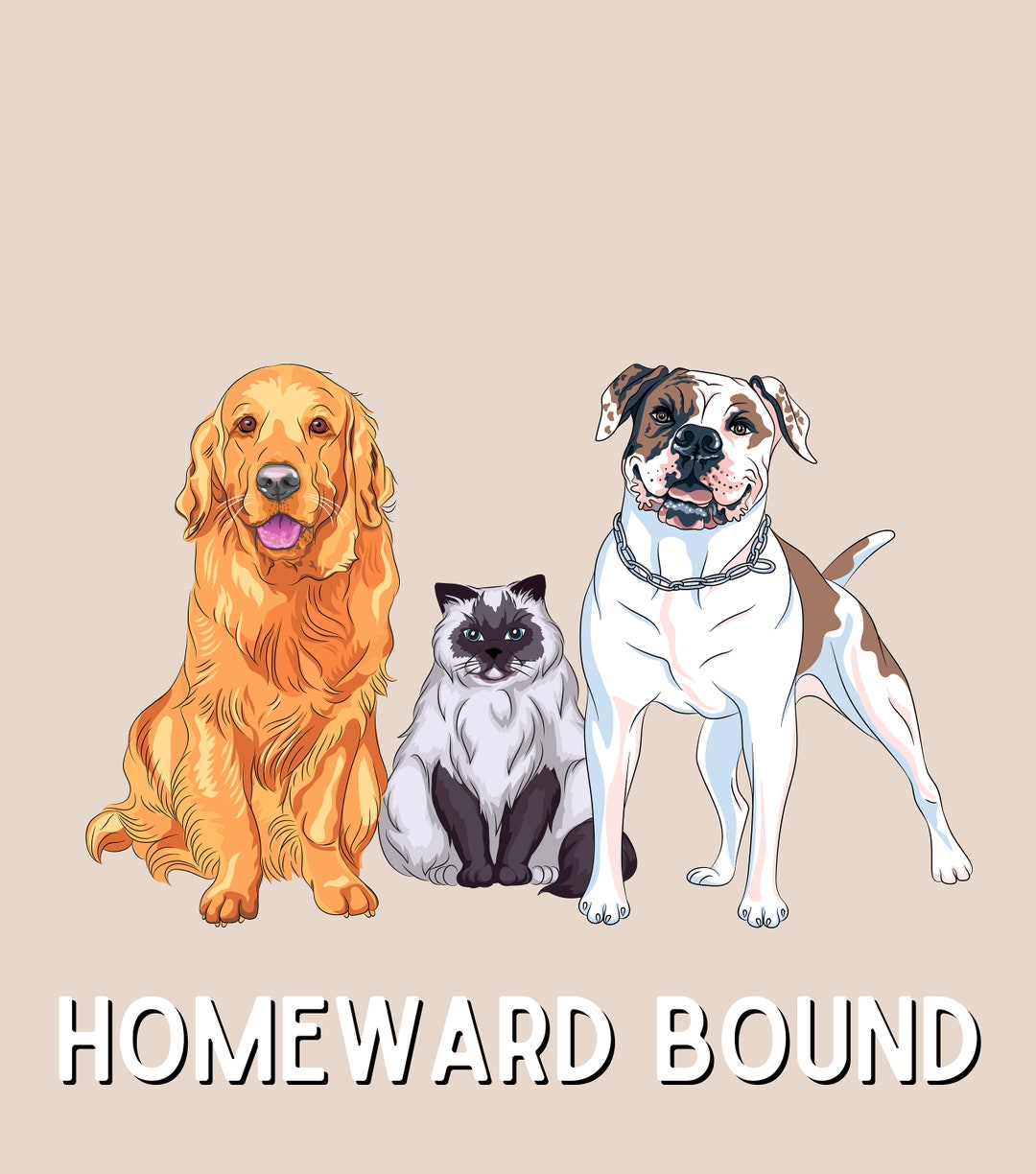 Homeward Bound SVG and PNG Shadow Chance Sassy Cricut Silhouette - Etsy ...