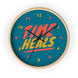 Time Heals Wall Clock: Therapy Office Decor, Counselor Gift - Etsy