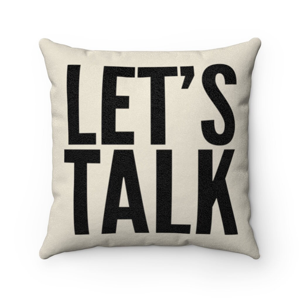 Let's Talk Pillow Talk Psychiatrist Gift Therapist Gift - Etsy