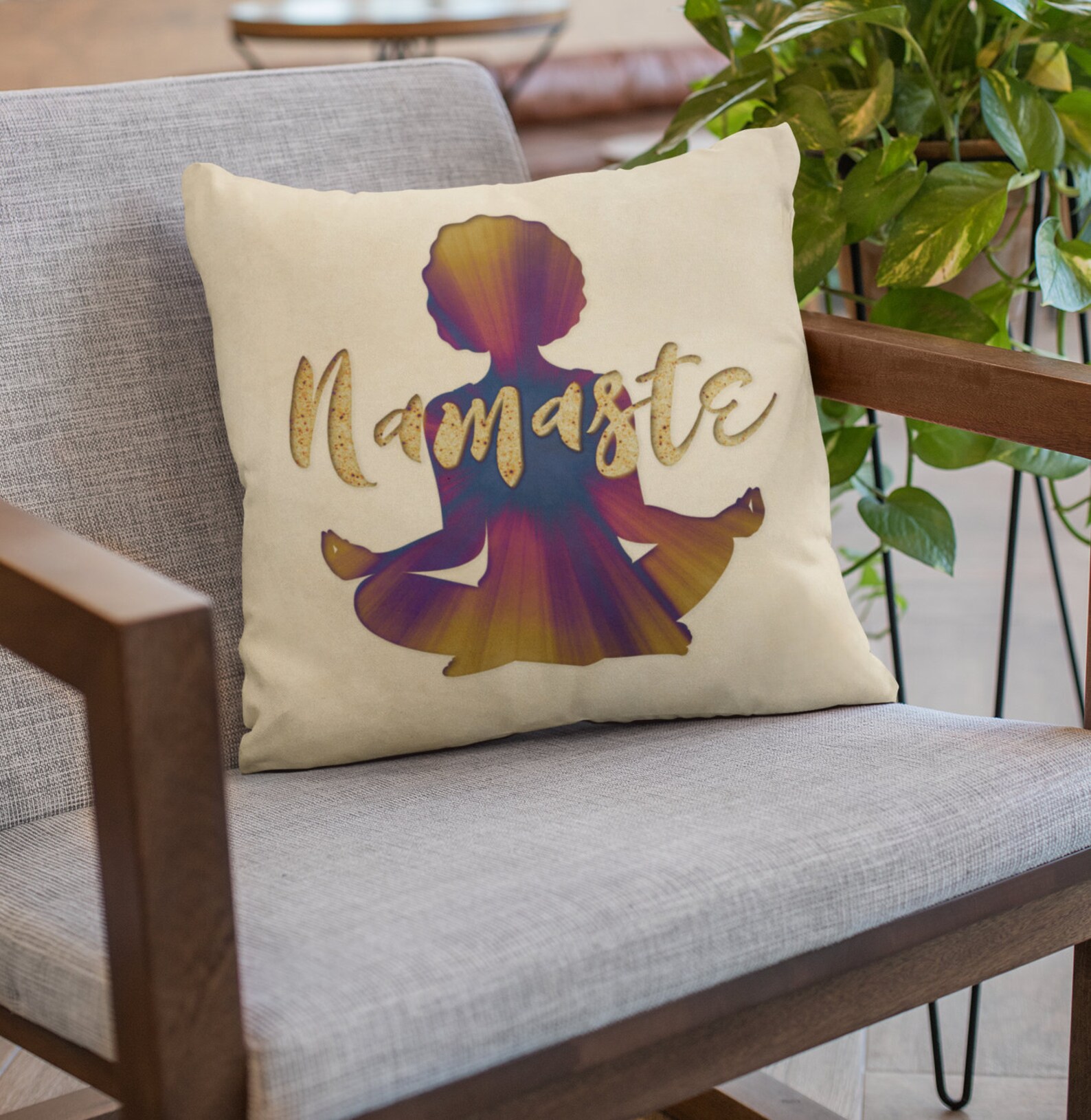 Namaste Pillow Yoga Pillow Yoga Teacher Gift Meditation - Etsy