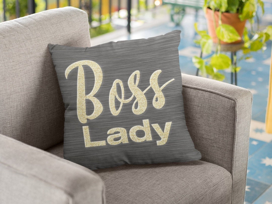 Boss Lady Pillow Gift for Female Entrepreneur Manager - Etsy