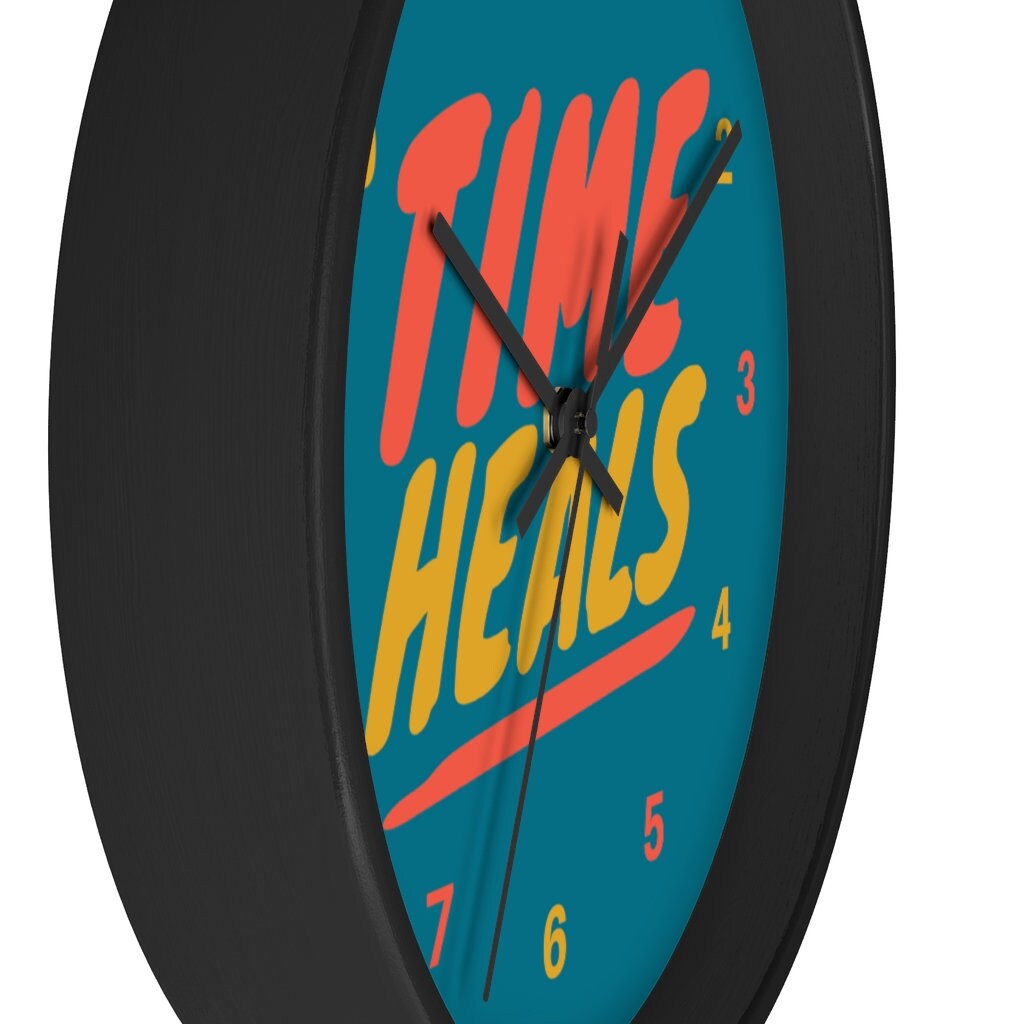 Time Heals Wall Clock Therapy Office Decor Inspirational - Etsy