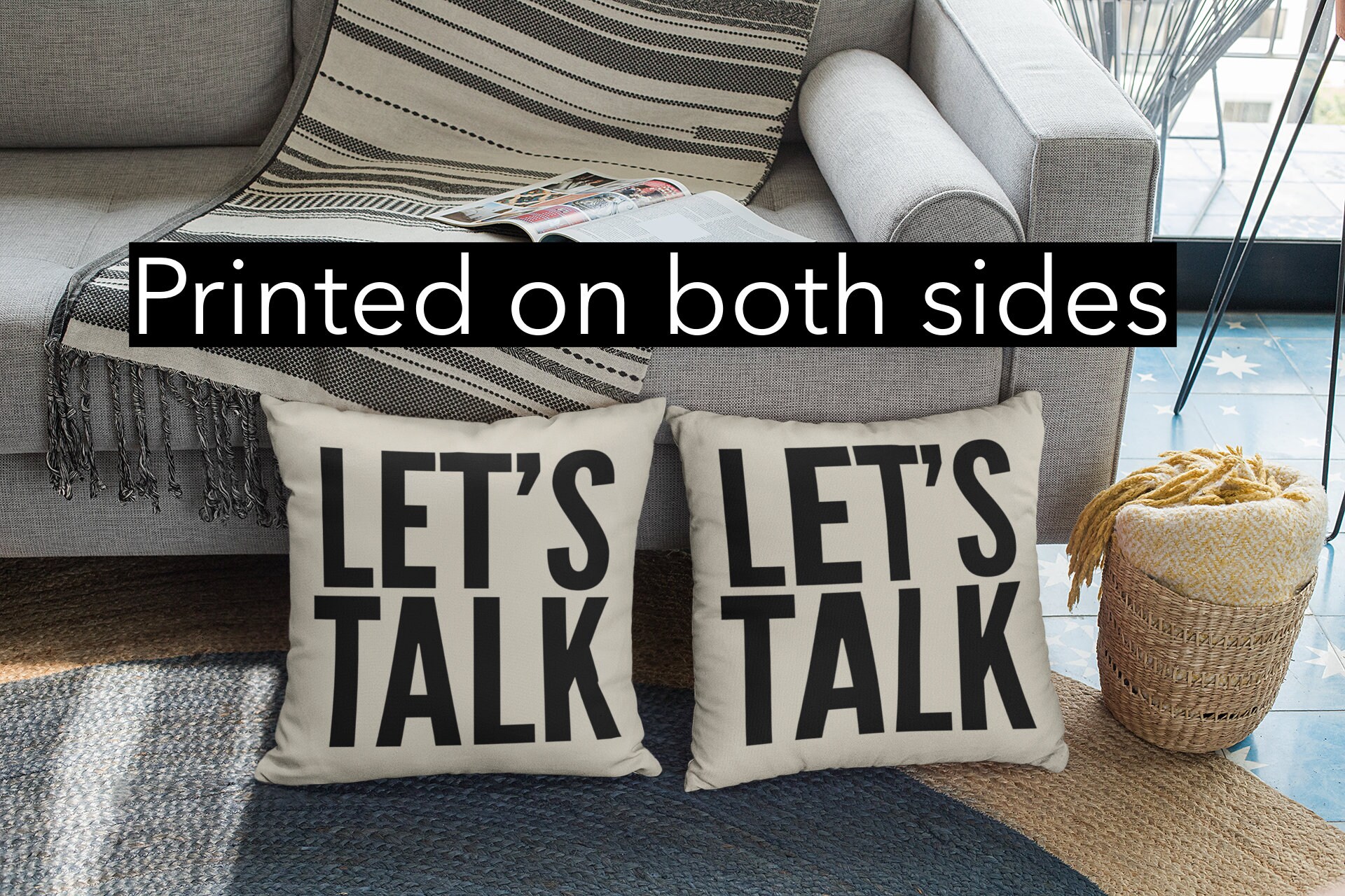 Let's Talk Pillow Talk Psychiatrist Gift Therapist Gift - Etsy