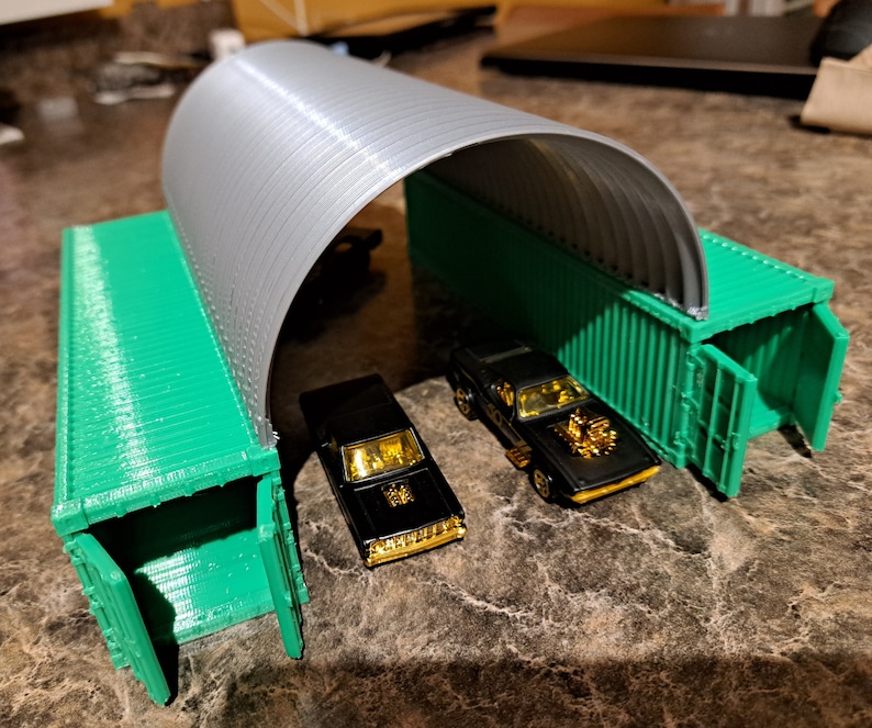 Hangar on Shipping Container 40'' Printed in 3d - Etsy