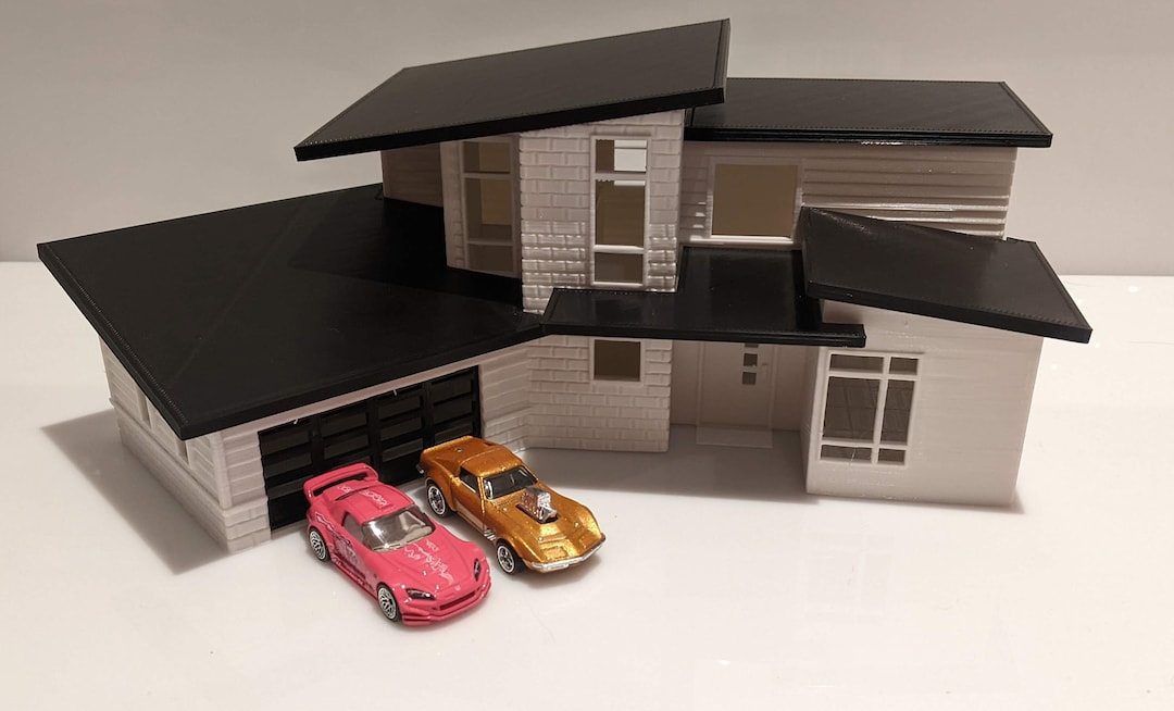 Modern House for 1/64 Diorama - Etsy