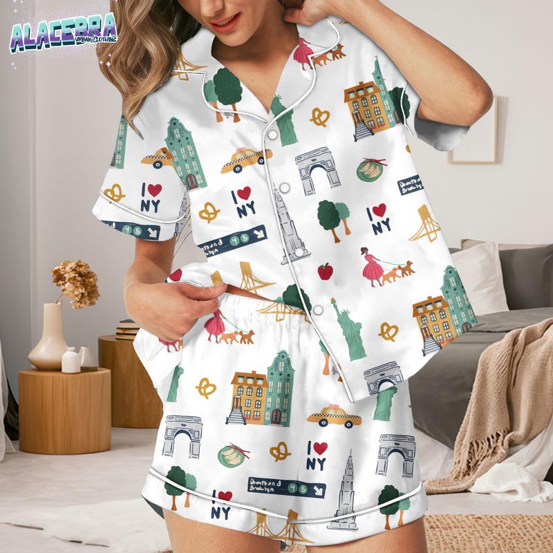 New York City Pajamas - Etsy