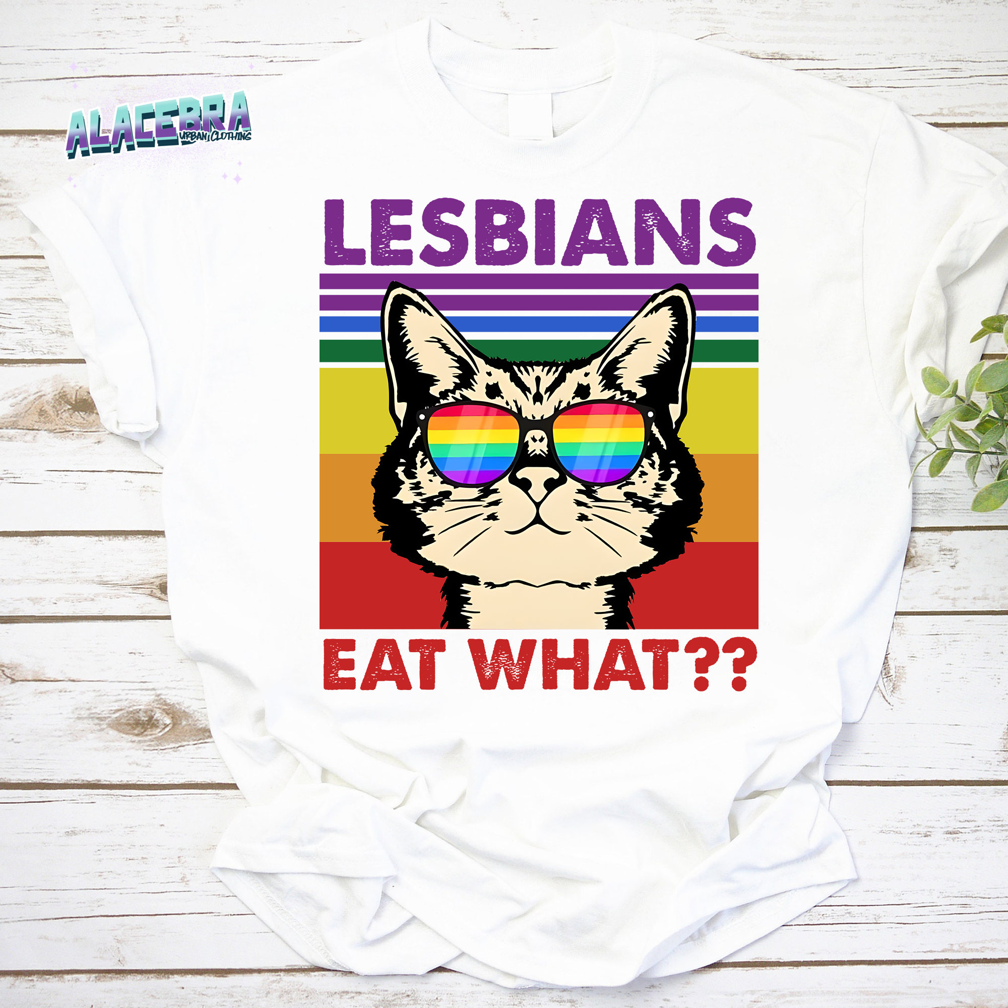 Lgbt Cats Lover Lesbians Eat What Lgbt Flag Vintage Cool Cat - Etsy