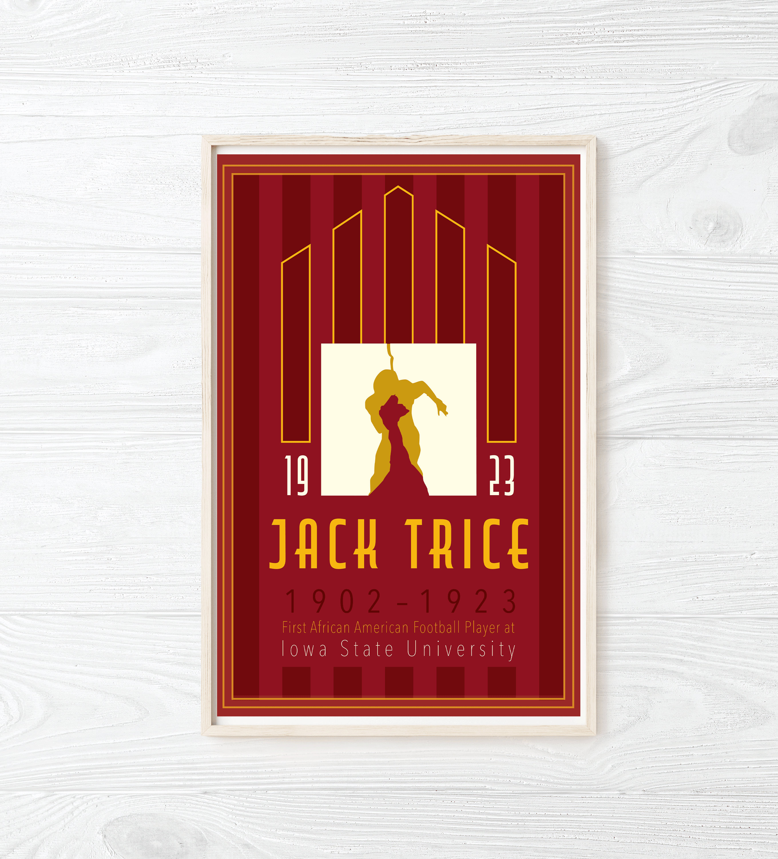 Jack Trice Centennial Poster - Etsy