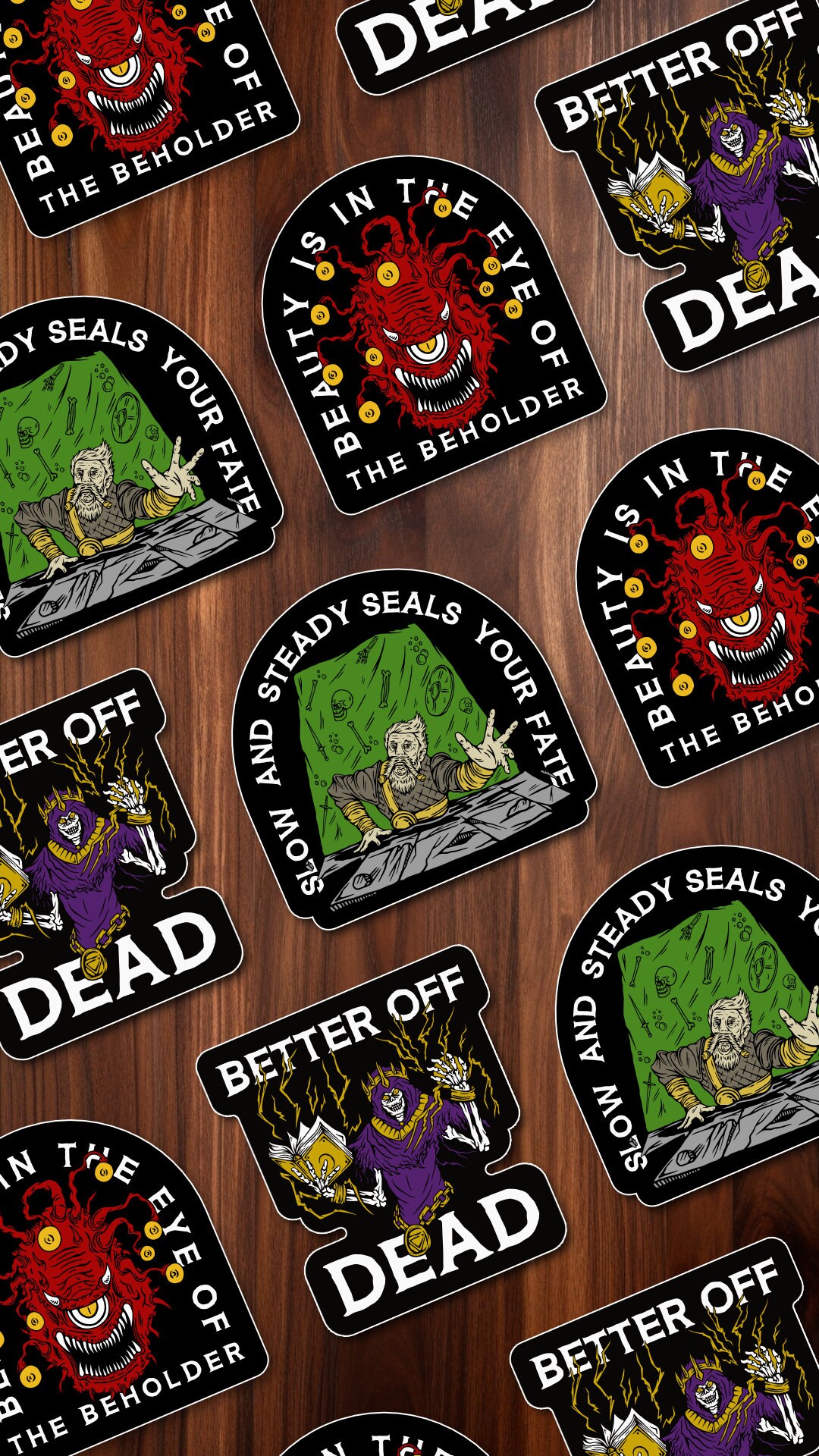 Dnd Monster Sticker Pack | D&D | Dungeons and Dragons | Glossy Stickers ...