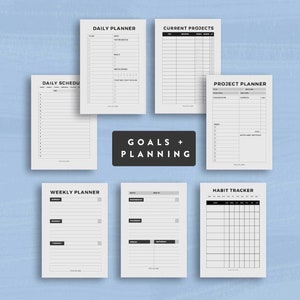 Life Planner Bundle 36 Planner Pages PDF Template Expenses Budget Meal ...